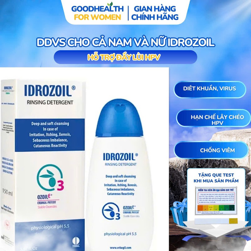 [SHOP MALL] Dung dịch vệ sinh IDROZOIL RINSING DETERGENT cho nam và nữ ...