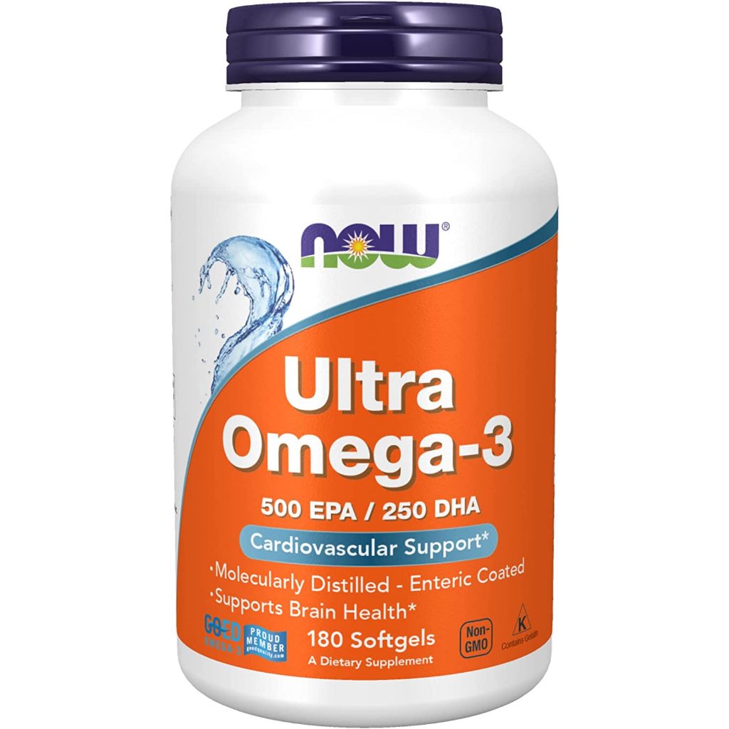 Viên Uống Dầu Cá Omega 3 Hỗ Trợ Sức Khỏe Now Ultra Omega-3 Fish Oil 500 EPA / 250 DHA 180 viên ...