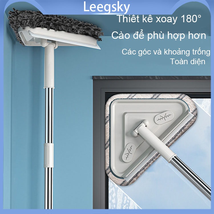 Cây lau trần nhà chổi lau tường, lau kính, lau nhà đa năng xoay180 độ ...