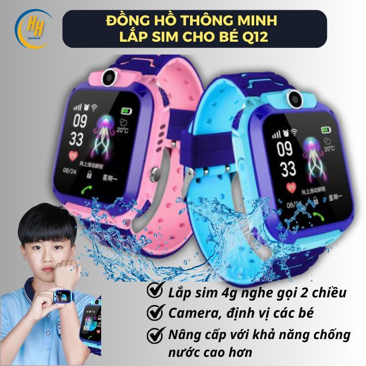 Đồng Hồ Thông Minh Lắp Sim Định Vị Q12 cho Trẻ Em Học Sinh Ngôn ngữ Tiếng Việt - Nghe Gọi 2 ...
