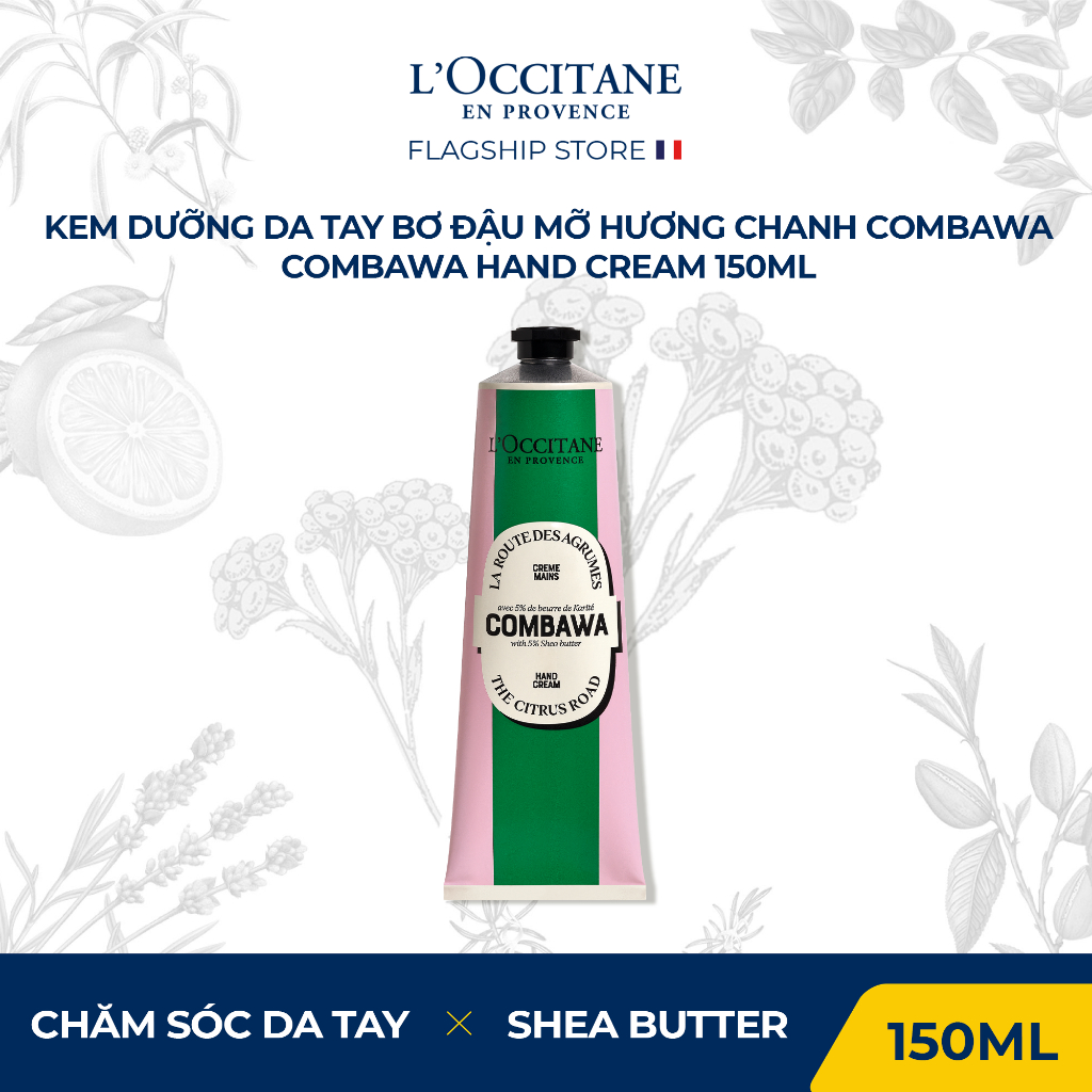 Kem Dưỡng Da Tay Bơ Đậu Mỡ Hương Chanh Combawa L'Occitane Combawa Hand ...