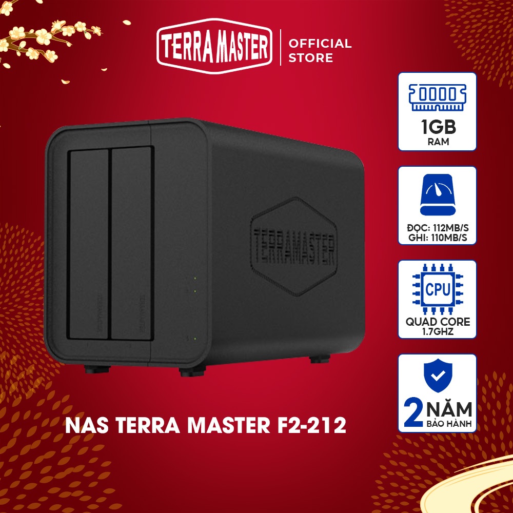 Thiết bị lưu trữ mạng NAS TerraMaster F2-212 2-bay | Shopee Việt Nam