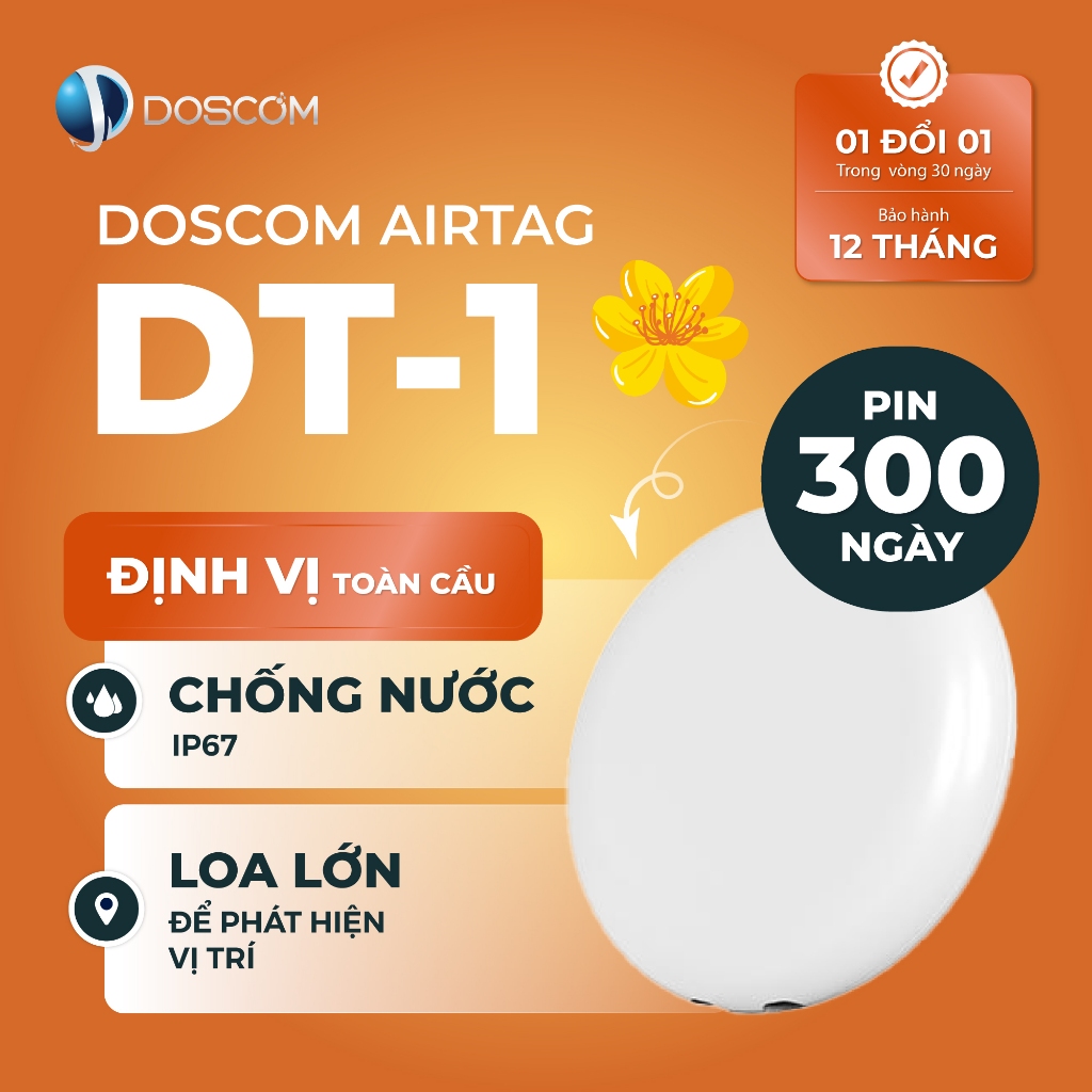 Thiết Bị Định Vị GPS Thông Minh Doscom Tag DT1 - Định Vị Chính Xác Trẻ ...