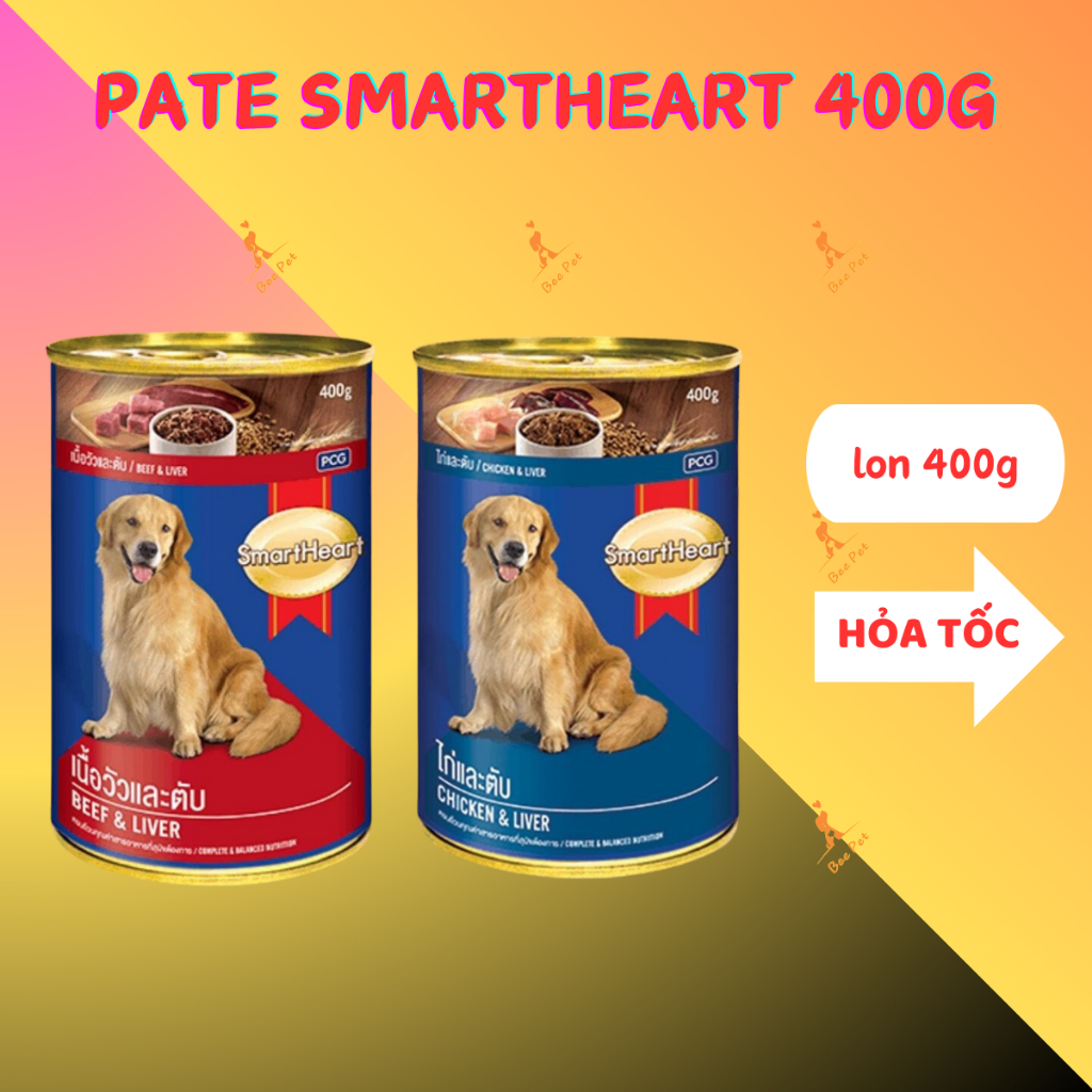 PATE SMARTHEART 400G - PATE CHO CHÓ TRƯỞNG THÀNH DẠNG LON 400G - THÁI LAN | Shopee Việt Nam