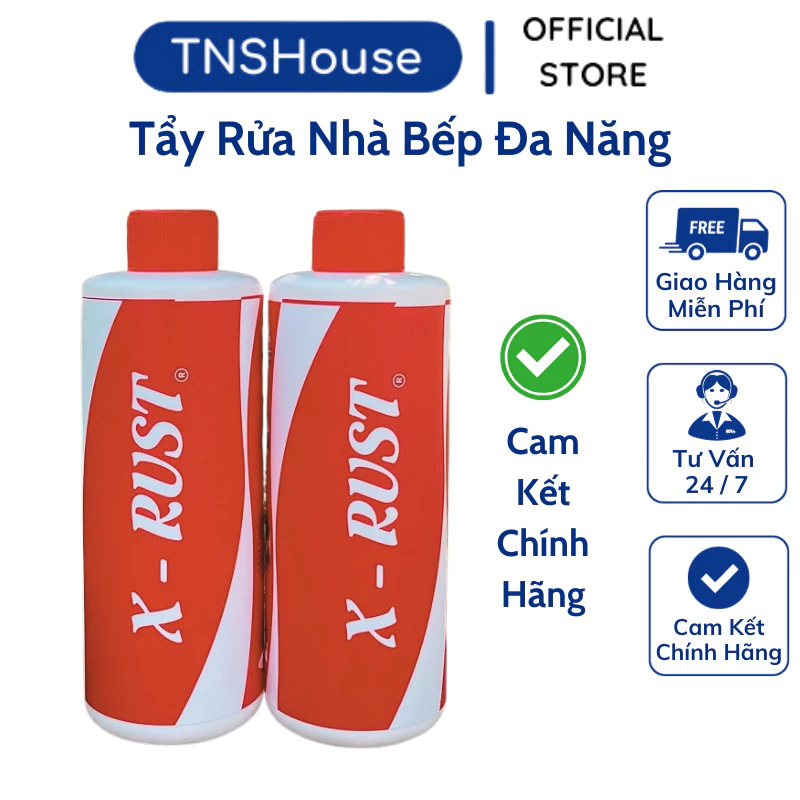 Chai xịt tẩy rửa nhà bếp đa năng X-RUST Nước Tẩy Rửa Bồn Cầu Kính Kim ...