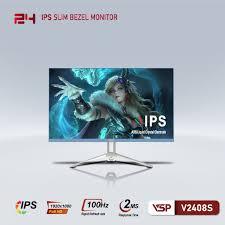 Màn Hình VSP V2408S | 23.8 inch, FHD, IPS, 75Hz, 8ms, Phẳng, Xanh | Shopee Việt Nam