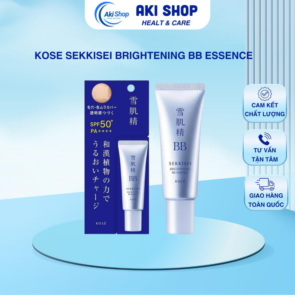 Kem Trang Điểm Kose Sekkisei Brightening BB Essence SPF50+ PA++++ 30g | Shopee Việt Nam