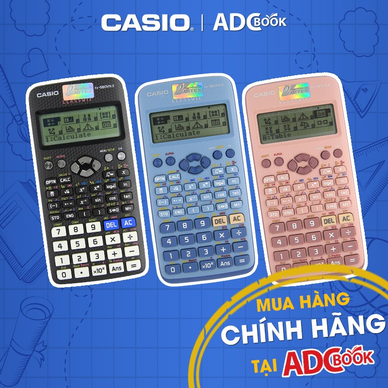 Máy Tính Casio FX-580VNX chính hãng, bảo hành 7 năm - Máy tính cầm tay ...