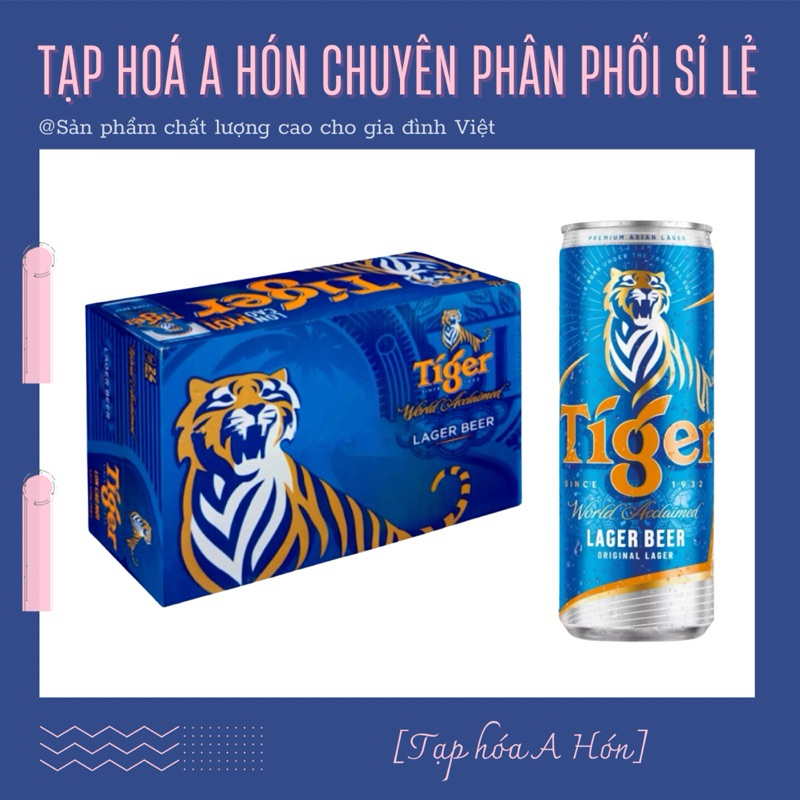 [Sỉ thùng] 24 lon bia Tiger nâu 330ml | Shopee Việt Nam