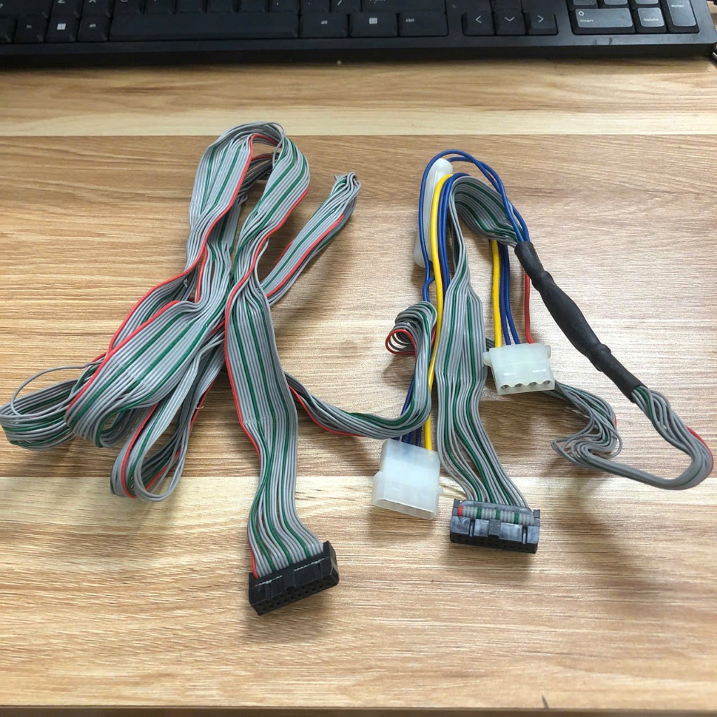 Cáp Hirose Flat Ribbon IDC 20 Pin to IDC 20 Pin và nguồn 4 Pin Cable 20 Wire IDC Pitch 2.54mm ...