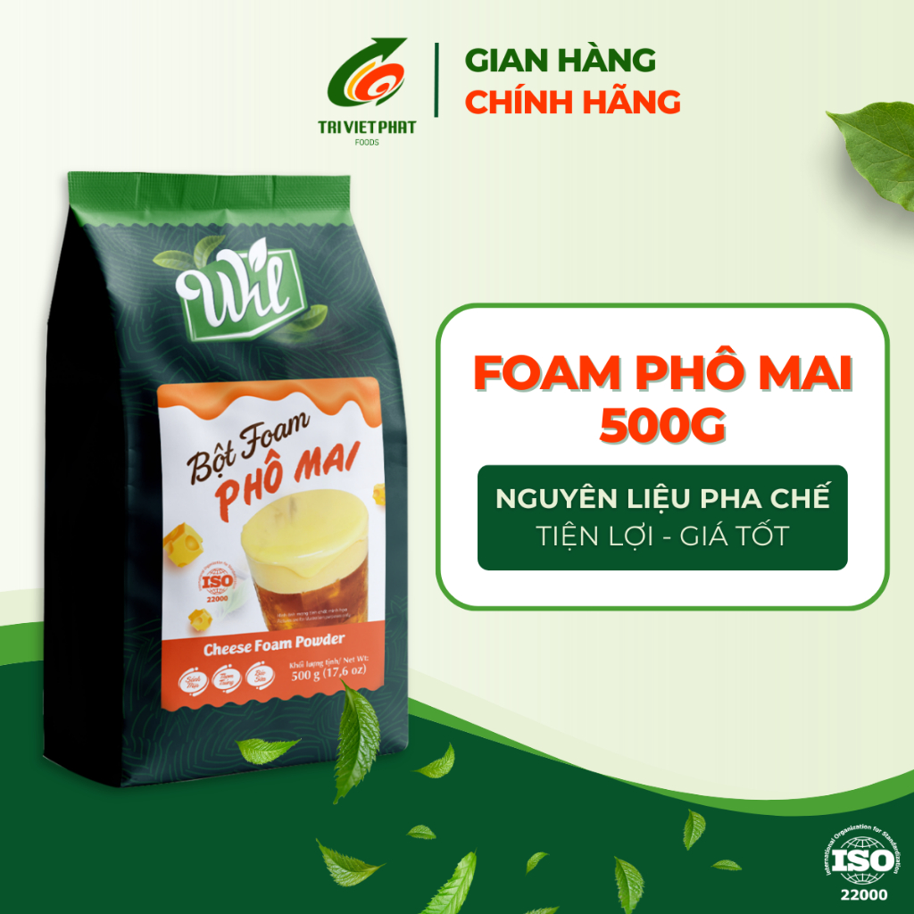 Foam phô mai nguyên liệu pha chế đồ uống cà phê muối trà sữa tiện lợi ...