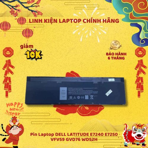 Pin Laptop DELL LATITUDE E7240 E7250 VFV59 GVD76 WD52H New 100% Linh ...