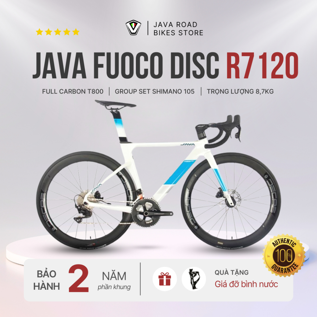 XE ĐẠP ROAD BIKE CARBON T800 JAVA FUOCO- SHIMANO 105- CARBON- CỰC NHẸ ...