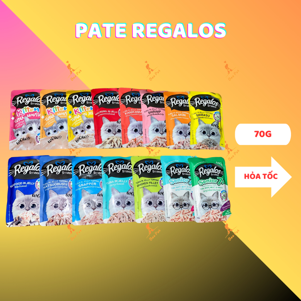 Pate Regalos 70g - thức ăn ướt cho mèo đủ vị | Shopee Việt Nam