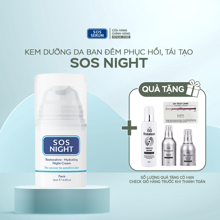 [SOS SERUM] Kem dưỡng da ban đêm phục hồi, tái tạo SOS NIGHT | Shopee ...