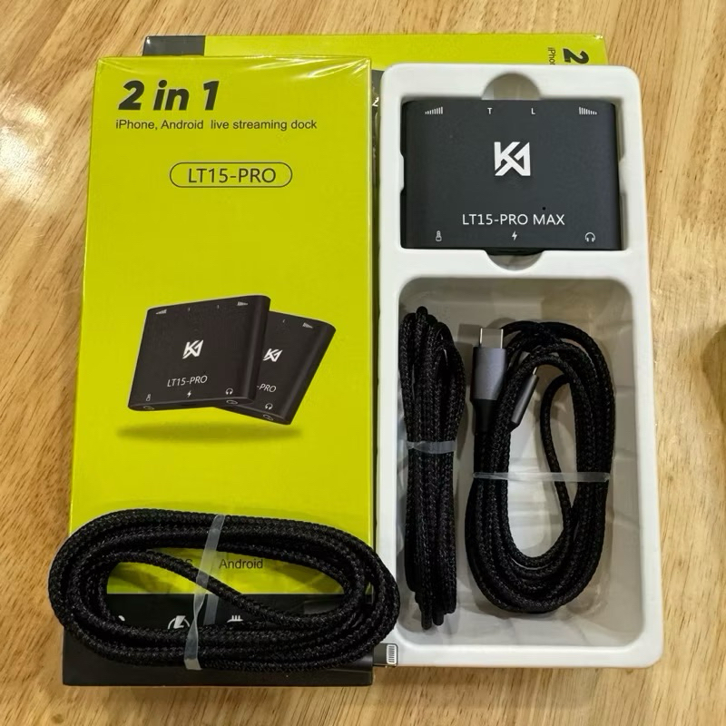 Box live stereo LT15 PRO MAX mới nhất vừa ra mắt, Dùng cho IP và Type ...