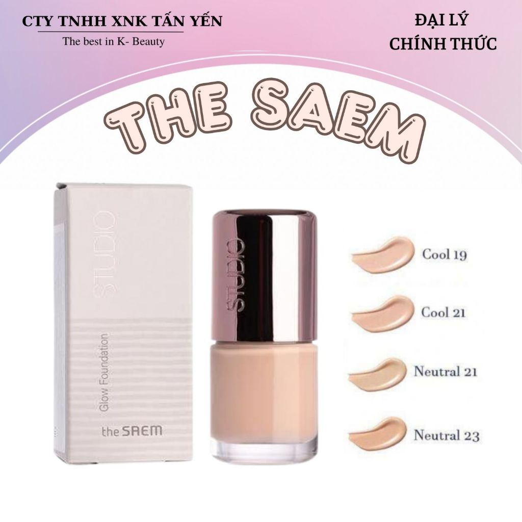 Kem Nền The Saem Studio Glow Foudation 10ml | Shopee Việt Nam