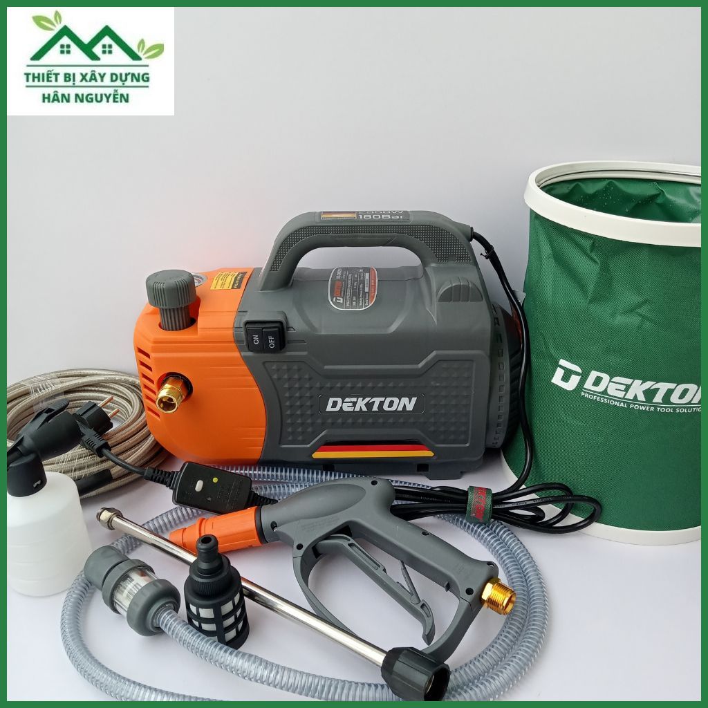 Máy rửa xe Dekton DK-CWR2951,2950W,chỉnh áp,công tắc an toàn chống rò điện,kèm cây nối 36cm, màu ...