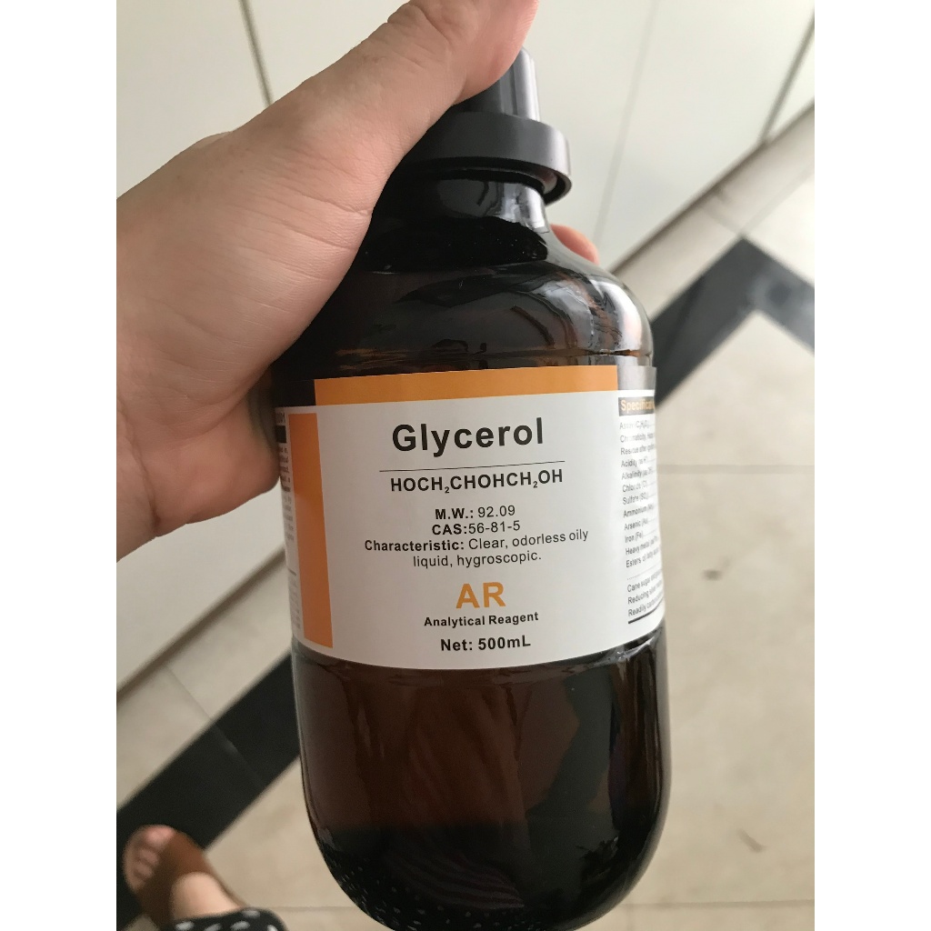 Glycerol hay glyxerol glycerin glyxerin chai 500ml sản phẩm ức chế mọc ...
