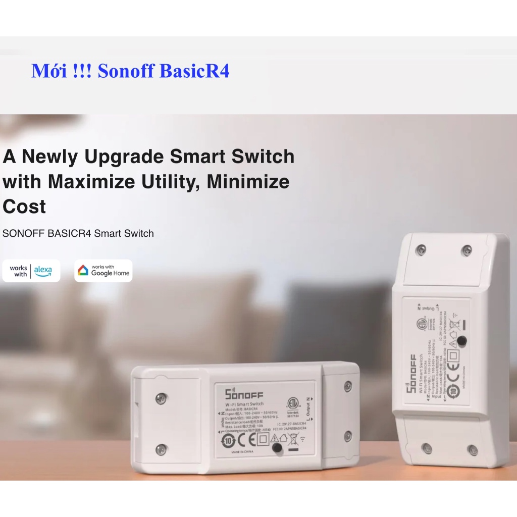 Công tắc BasicR4, Module, Wifi, Zigbee, Sonoff eWelink, Home Assistant (Hass) - | Shopee Việt Nam