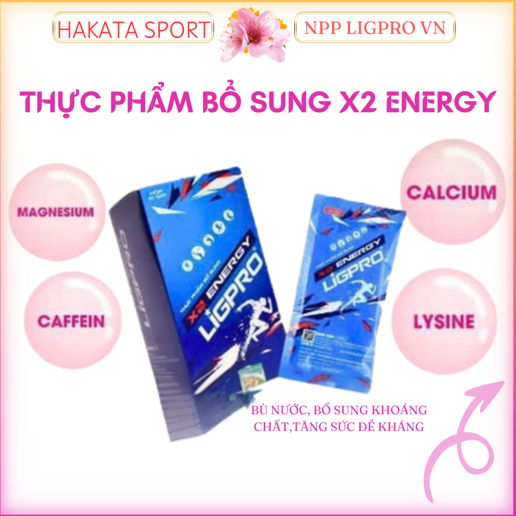 X2 ENERGY LIGPRO HỘP 10 gói thức uống thể thao bù nước điện giải,Bổ ...