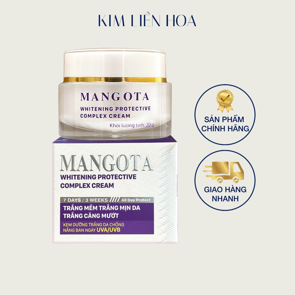 Kem dưỡng trắng Mangota Whitening Protective Complex Cream 20g | Shopee ...
