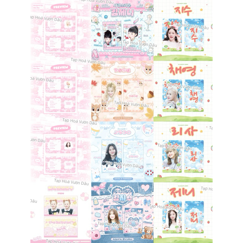 Box mix card des Blackpink gồm 100 chiếc | Shopee Việt Nam