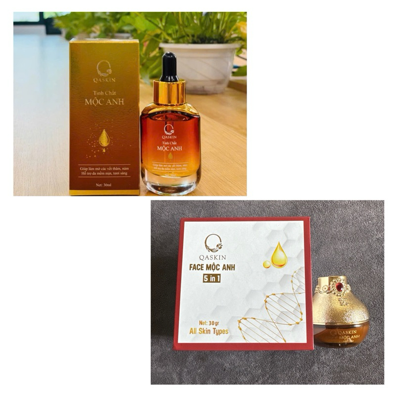 [CHÍNH HÃNG] Combo trẻ hóa da Mộc Anh vip (Kem face mộc anh 30gr và ...