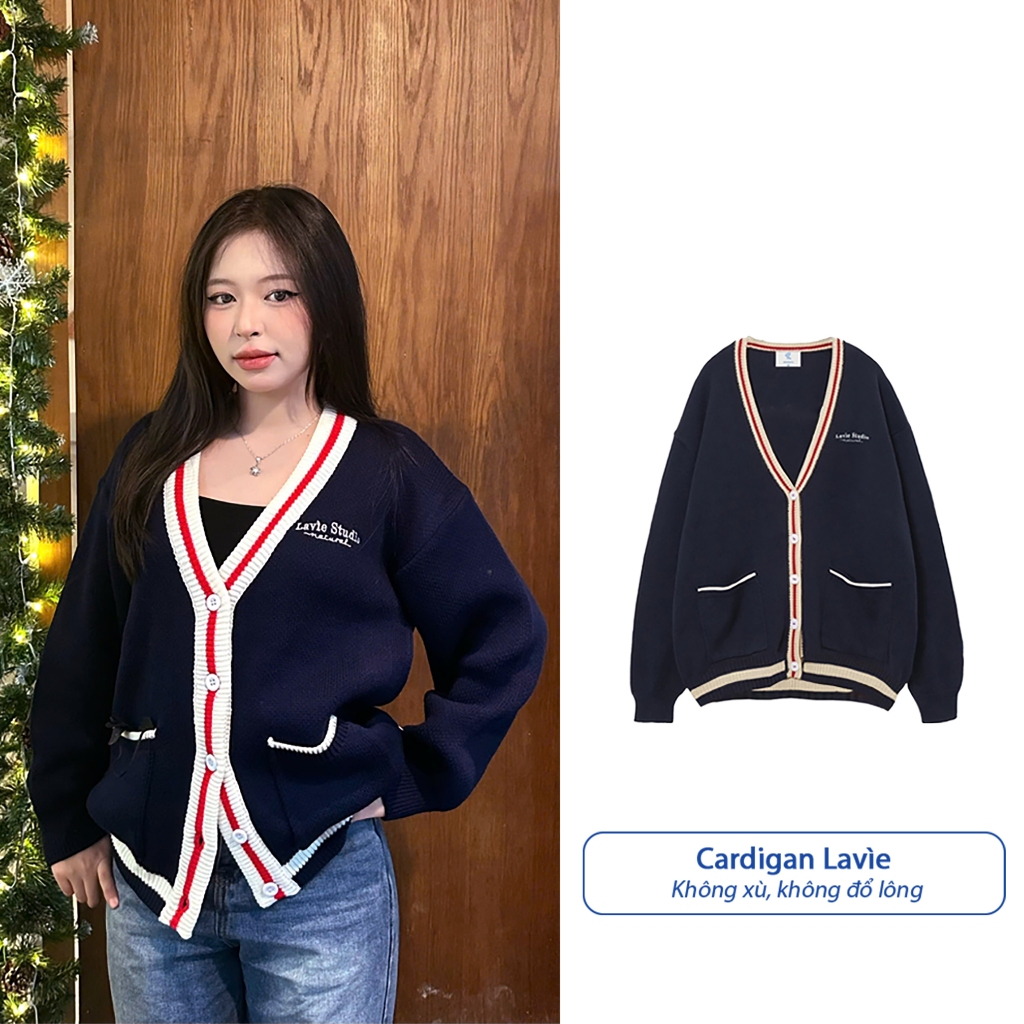 Áo Cardigan Len Dệt Kim Organic Local Brand Lavi Studio/ Lavìe | Shopee ...