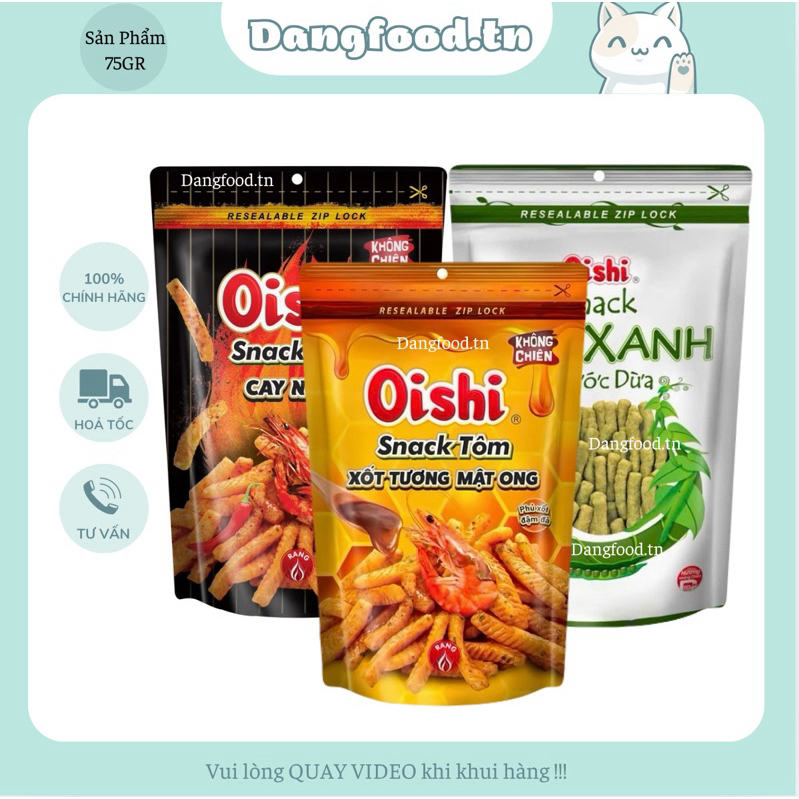Snack Oishi Vị Tôm Cay Nồng 70gr - Túi Zip [NEW] | Shopee Việt Nam