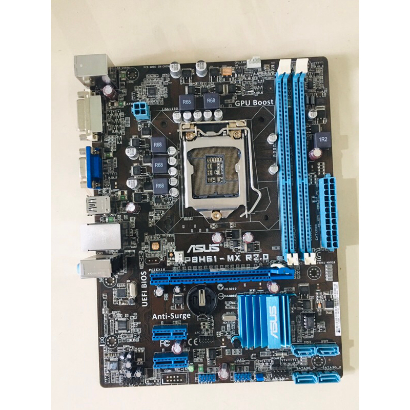 Main H61 Asus socket 1155, zin đẹp, Không Fe, bảo hành 1 tháng ...