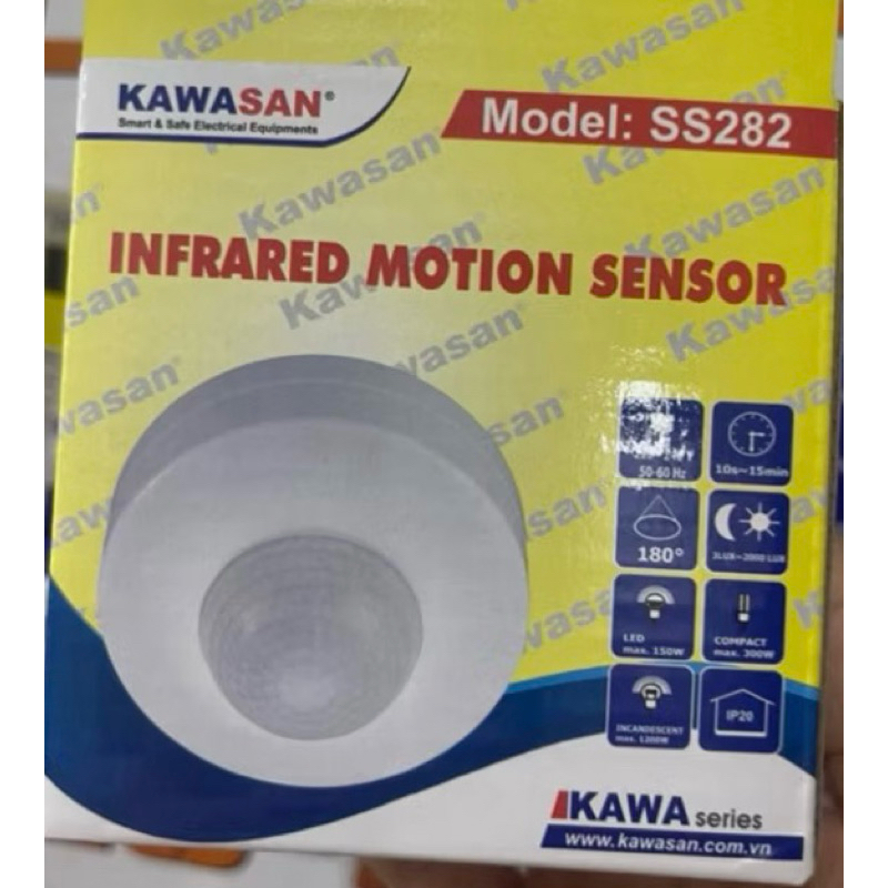 (HÀNG CHÍNH HÃNG) CÔNG TẮC CẢM ỨNG HỒNG NGOẠI NỔI TRẦN KAWASAN SS282 ...