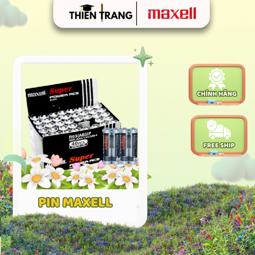 PIN Maxell AAA( 3A) LR03 chính hãng made in INDONESIA( hộp 40 viên ...