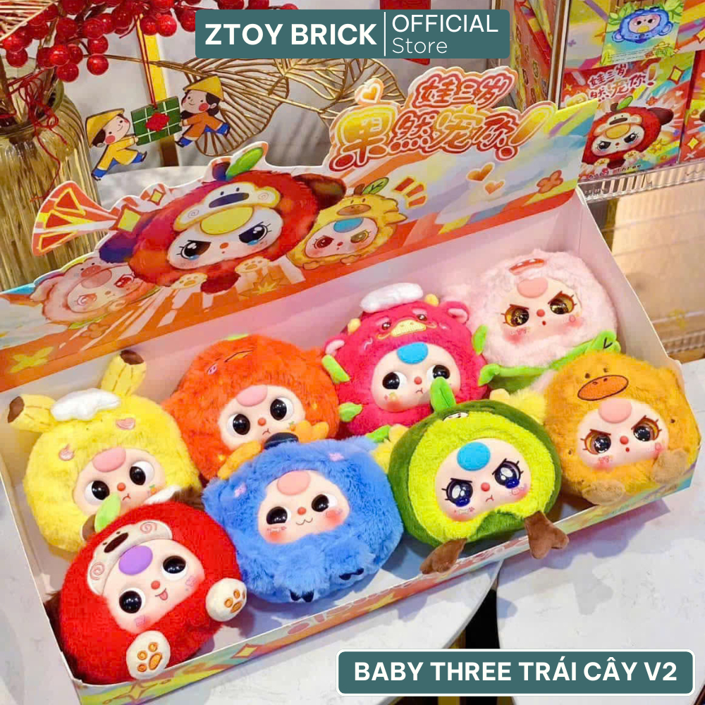 Baby Three TRÁI CÂY V2 Series Vinyl Face Blind Box - Baby Three TRÁI ...