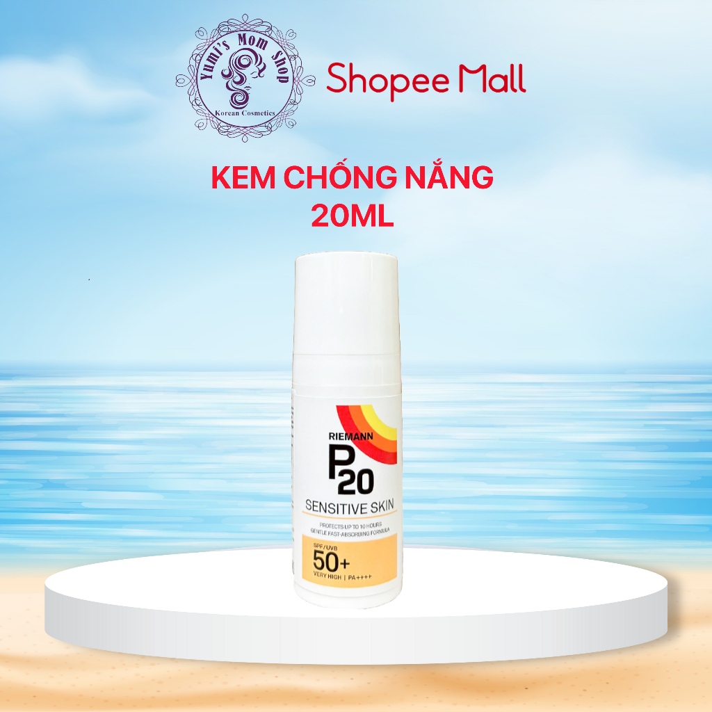 Riemann P20 Kem chống nắng Sensitive Skin SPF50+ PA++++ 20ml | Shopee ...