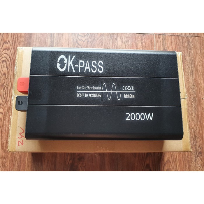 Bộ Đổi Điện Sin Chuẩn 2000W 24V Sang 220V Có Màn Hình Hiển Thị, Ok PASS 24V 2000W | Shopee Việt Nam