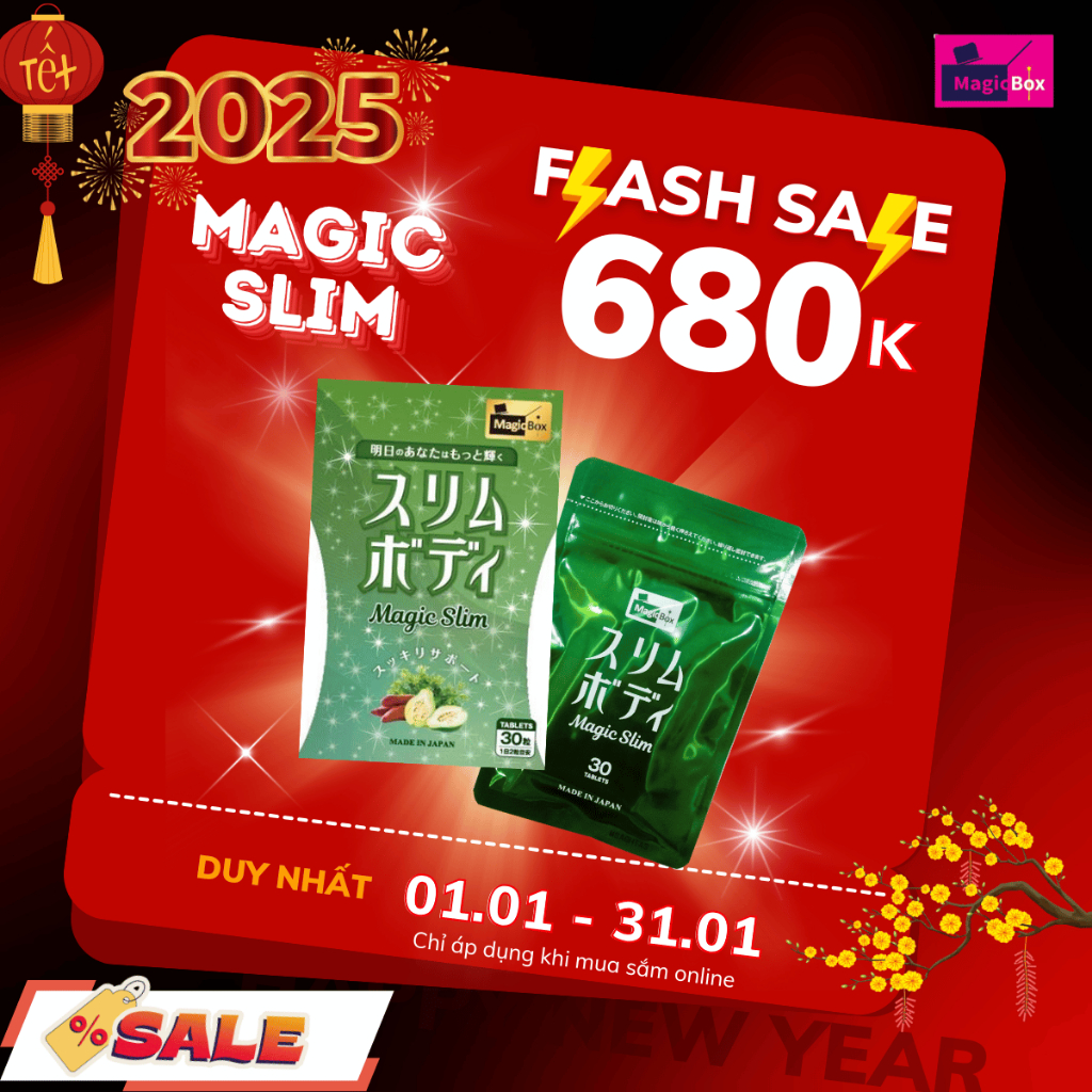 Viên uống giảm cân MAGIC SLIM Nhật Bản - 1 HỘP 30 VIÊN | Shopee Việt Nam