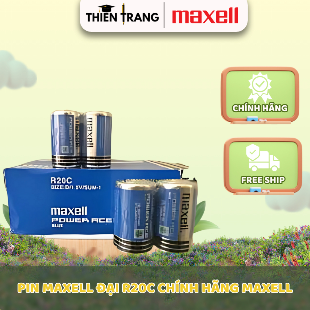 Pin Maxell đại R20C chính hãng Maxell ( vỉ 2 viên) | Shopee Việt Nam