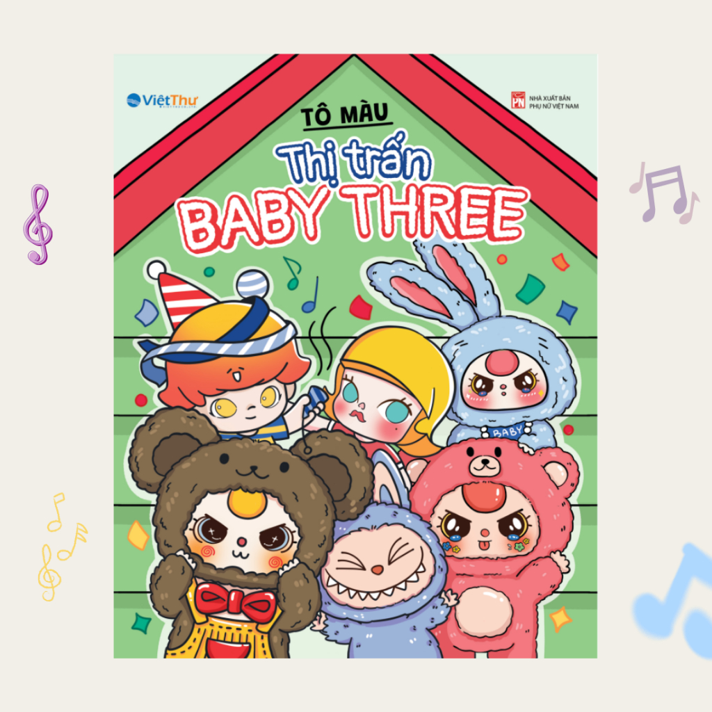 Sách Tô Màu Thị Trấn Baby Three (VT) | Shopee Việt Nam
