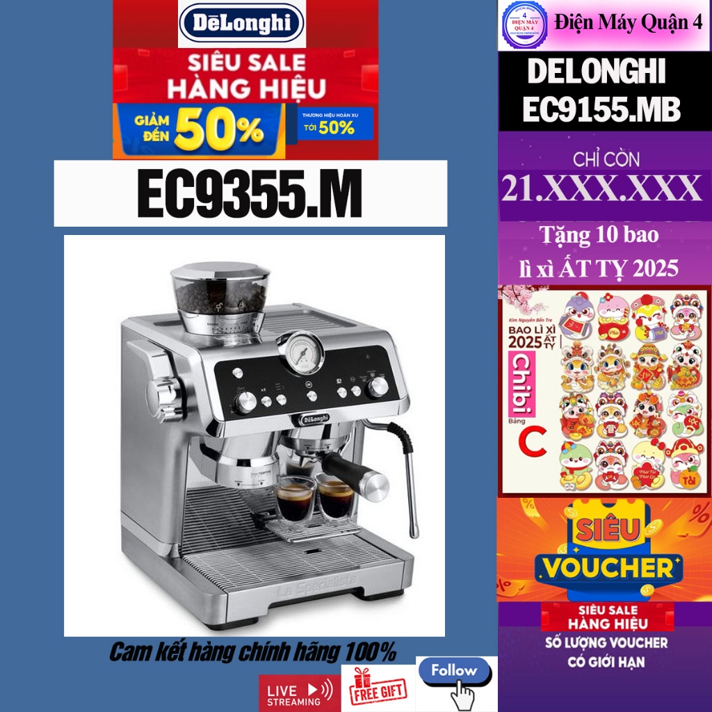 EC9355.M -- Máy Pha Cà Phê Delonghi EC9355.M, Bảo hành chính hãng 12 ...
