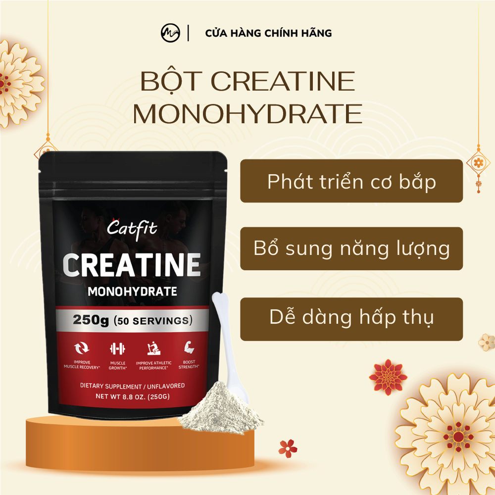 Bột Creatine Monohydrate tăng sức mạnh cơ bắp Catfit Creatin 500g ...