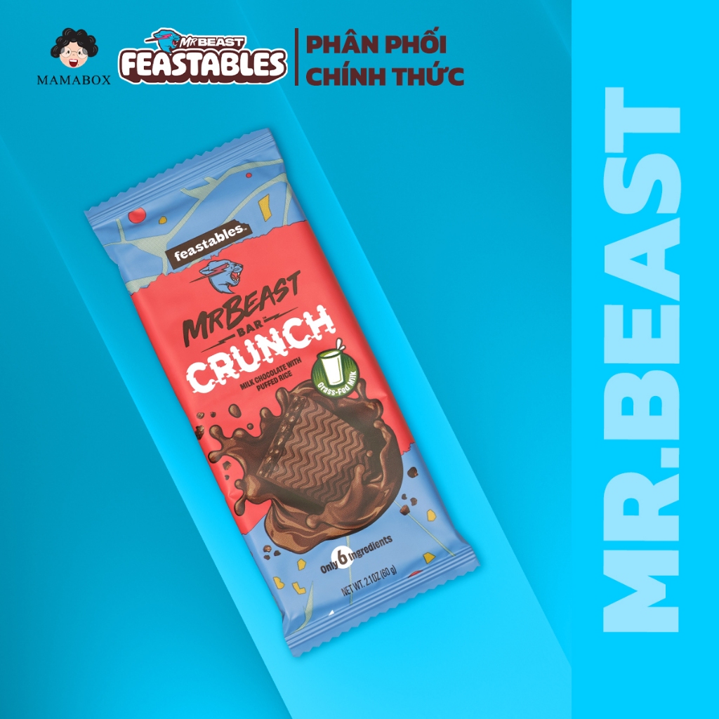 Kẹo Socola Feastables Mr.Beast Vị bỏng gạo, chính hãng | Shopee Việt Nam