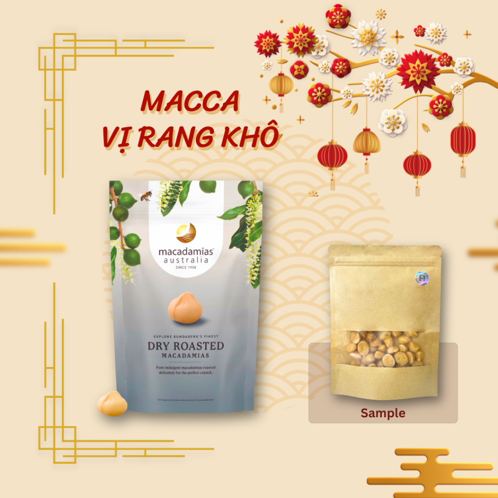 [Xả kho cận date] SNACK MACCA ÚC RANG KHÔ Macadamias nhập khẩu chính ...