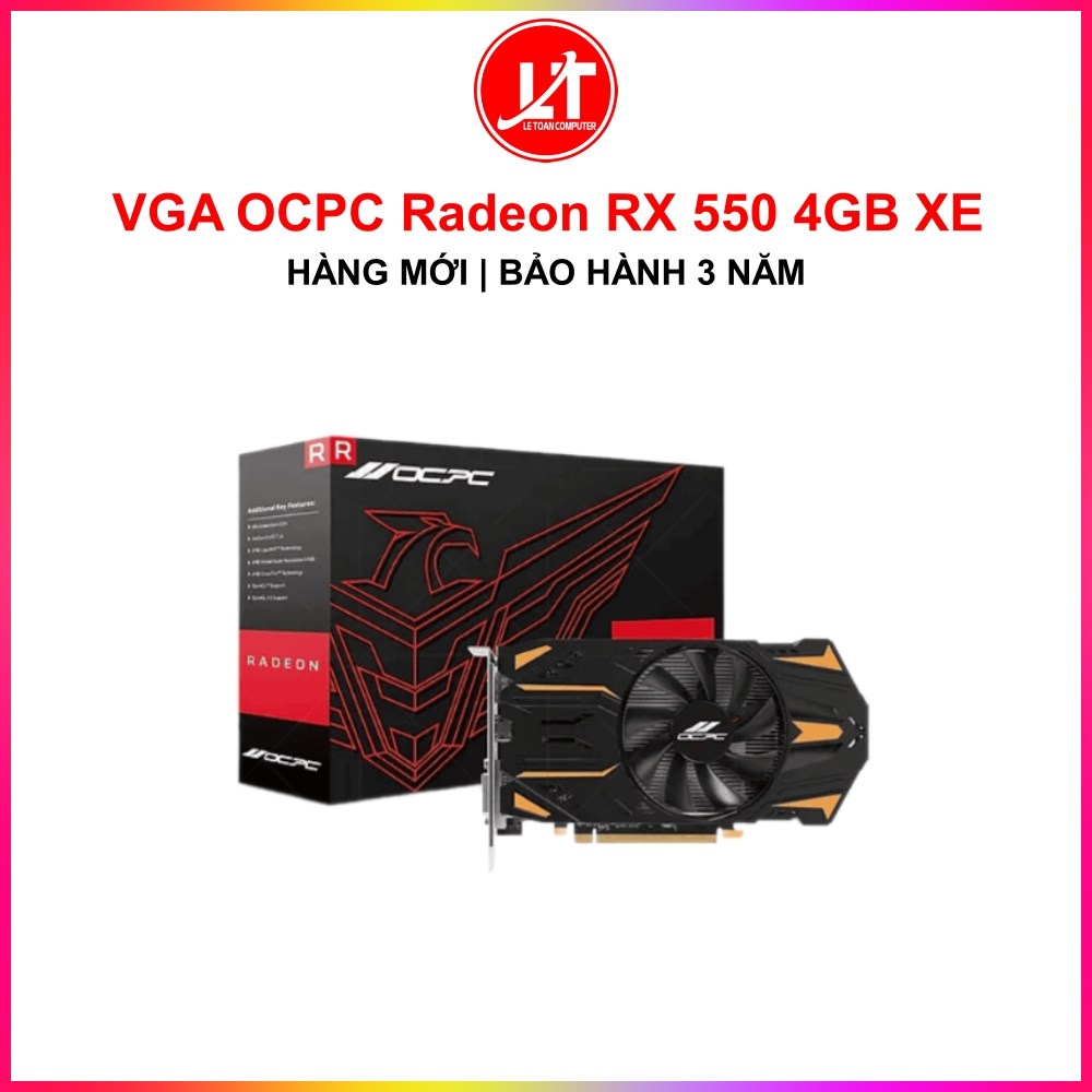 VGA OCPC Radeon RX 550 4GB XE Chính hãng, bảo hành 3 năm | Shopee Việt Nam