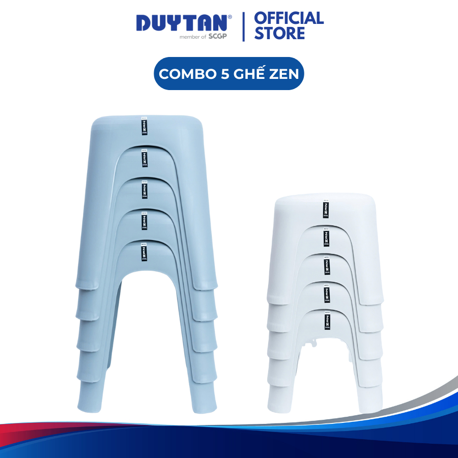Bộ 5 Ghế ZEN, DUY TÂN, ghế nhựa PP, TPE cao cấp có chân đế chống trượt | Shopee Việt Nam
