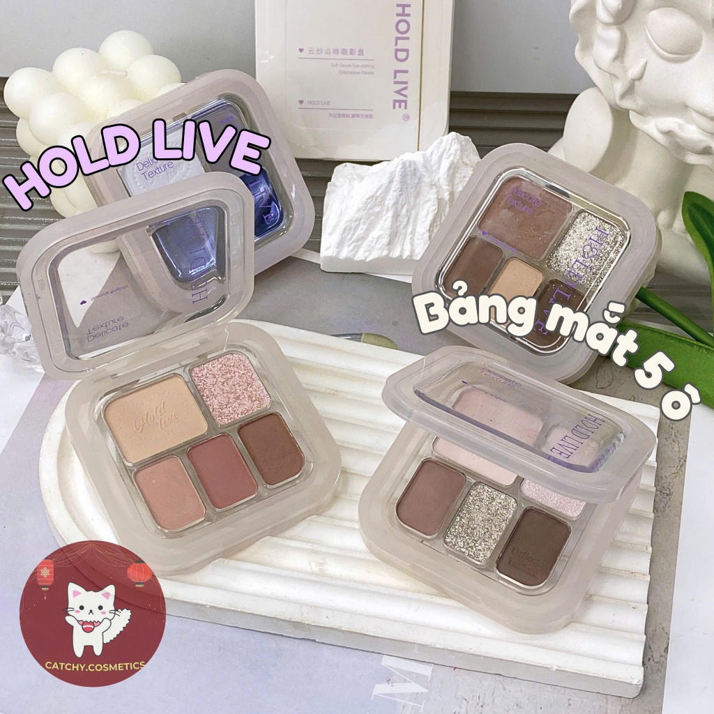 [HOLD LIVE] Bảng Mắt HOLD LIVE 5 Ô Vỏ Trắng Trong Suốt, Soft Gauze Eye-dotting, 6.8g (HL752 ...