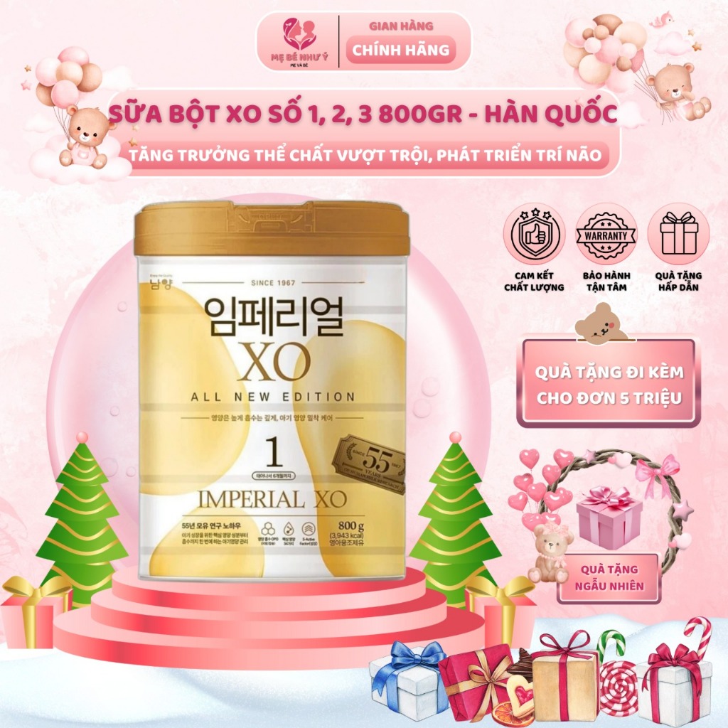Sữa bột công thức XO Namyang Hàn Quốc lon 800g đủ số 1,2,3, sữa chính hãng | Shopee Việt Nam