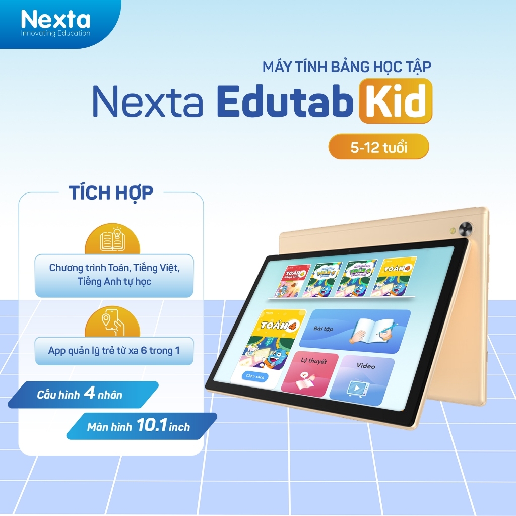 [Dành cho trẻ 5-8 tuổi] Máy Tính Bảng Học Tập Thông Minh Nexta Edutab ...