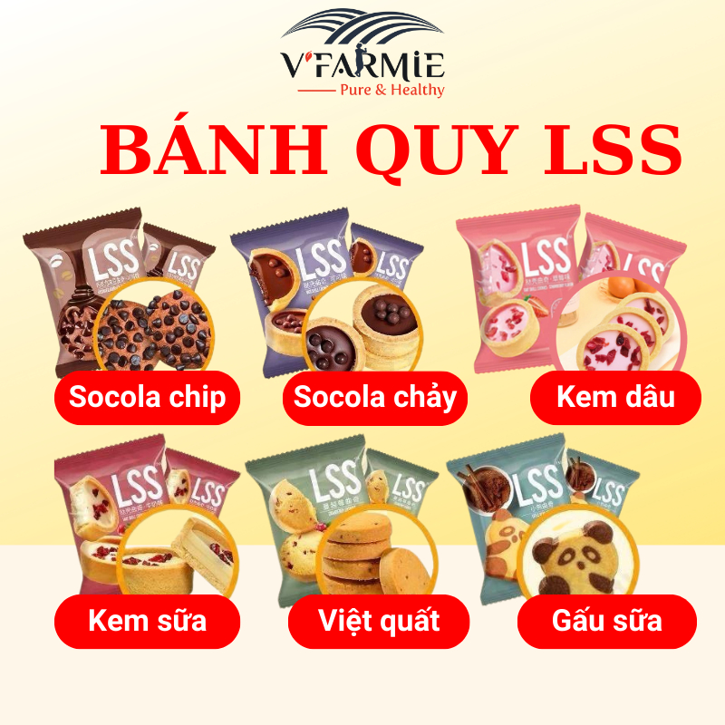 Bánh quy bơ sữa socola mix vị LSS 250g/500g/1kg | Shopee Việt Nam