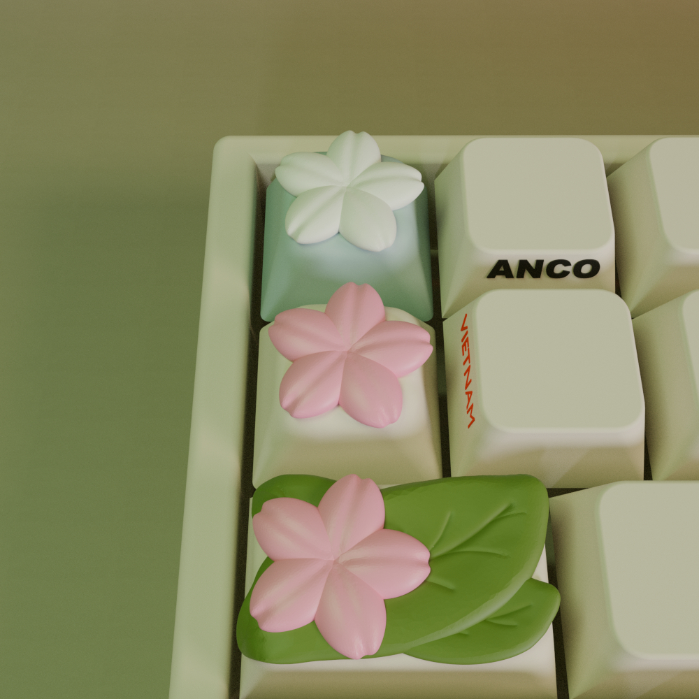 Keycap Sakura - Keycap Hoa Anh Đào - Keycap Artisan | Shopee Việt Nam